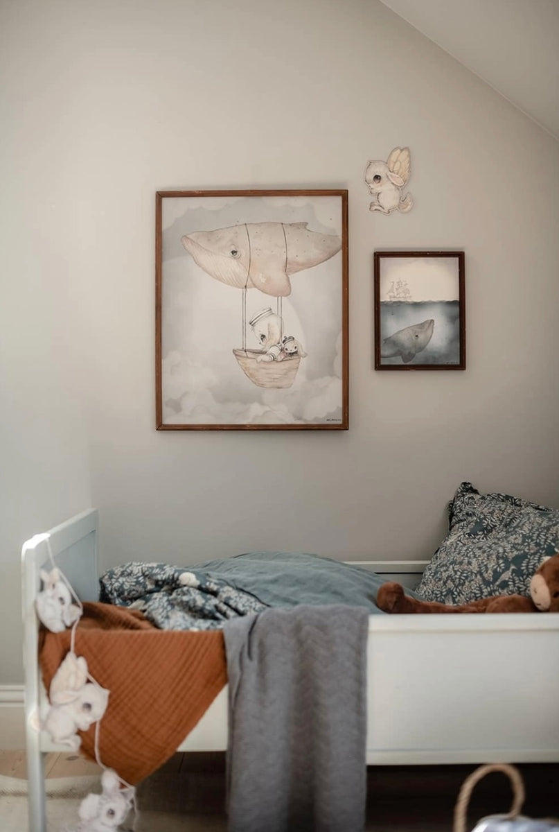 Mrs Mighetto Poster Ocean – blue daisy